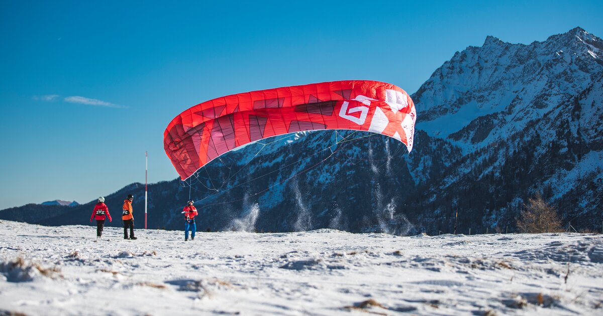 Snowkite in Val di Sole Trentino